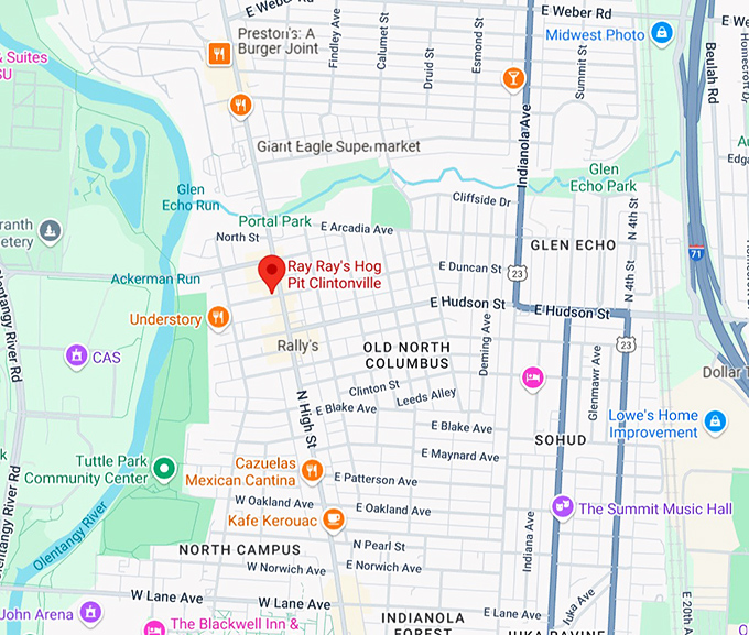 16. ray ray's hog pit clintonville map