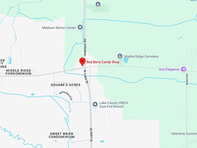 16. red berry candy shop map