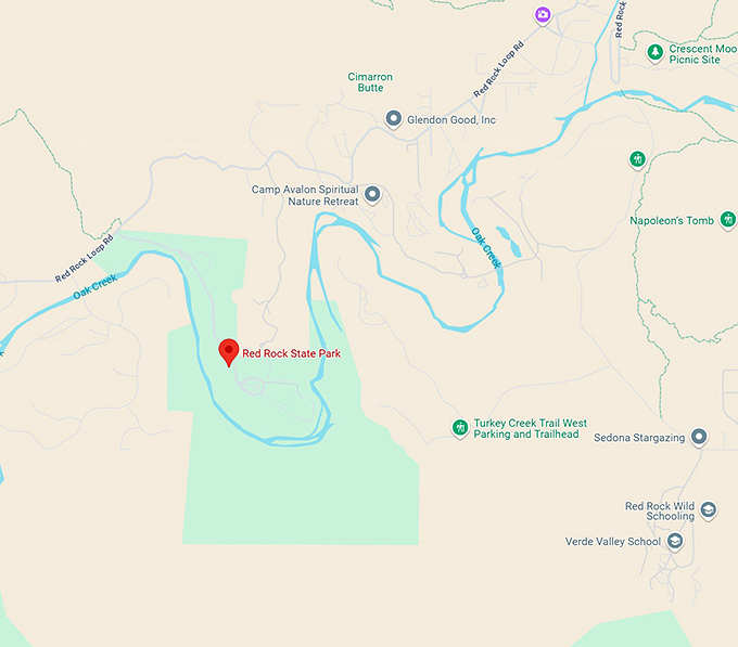 16. red rock state park map