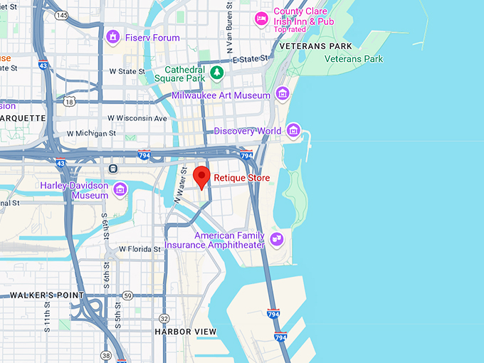 16. retique store map