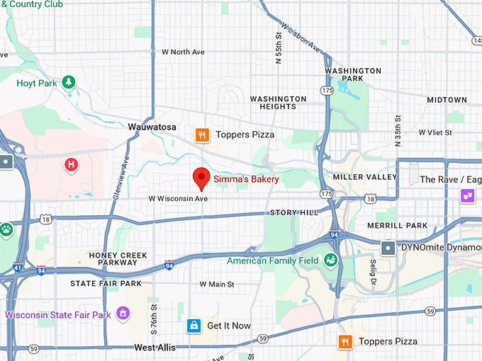 16. simma's bakery map