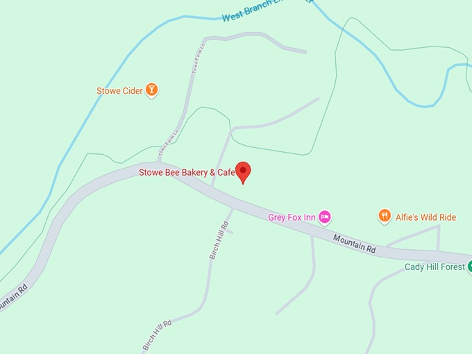 16. stowe bee bakery & cafe map