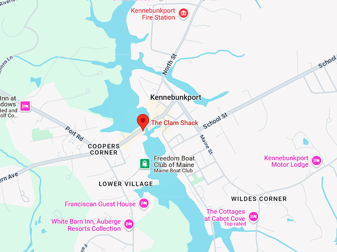 16. the clam shack map