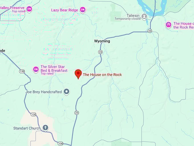 16. the house on the rock map