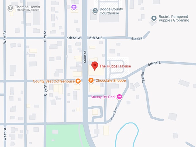 16. the hubbell house map