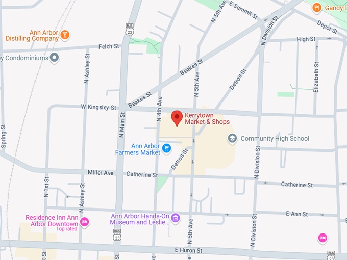 16. the kerrytown chime at kerrytown market & shops map