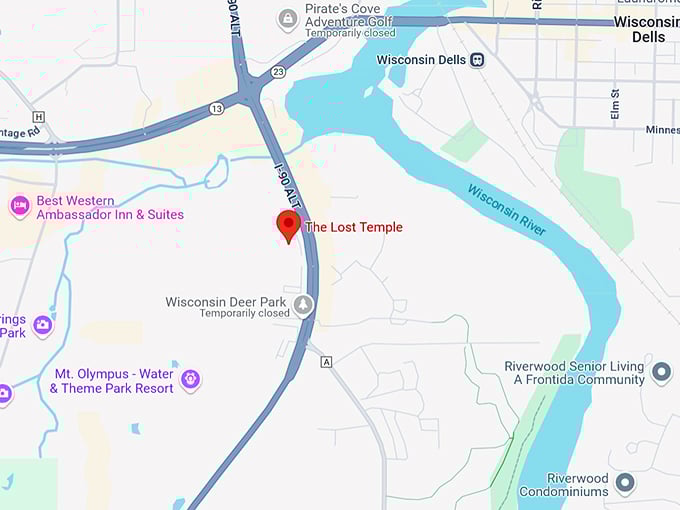 16. the lost temple map