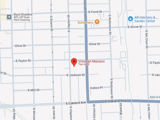 16. vrooman mansion map