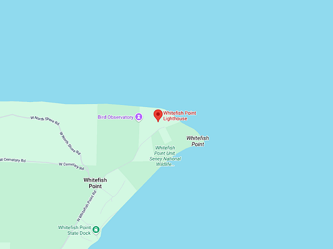 16. whitefish point lighthouse map