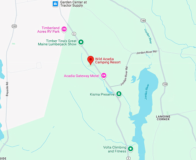 16. wild acadia camping resort map