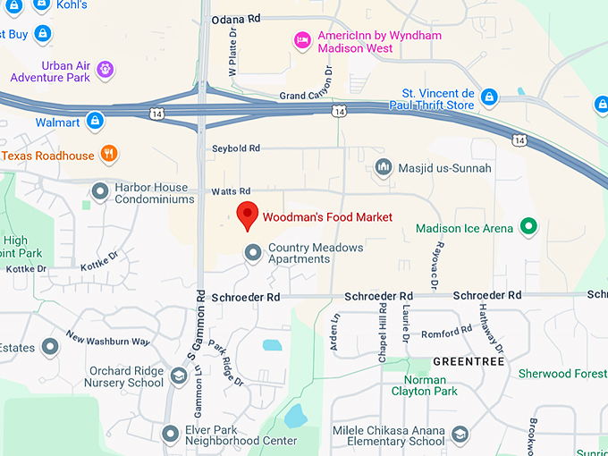 16. woodman's food market map