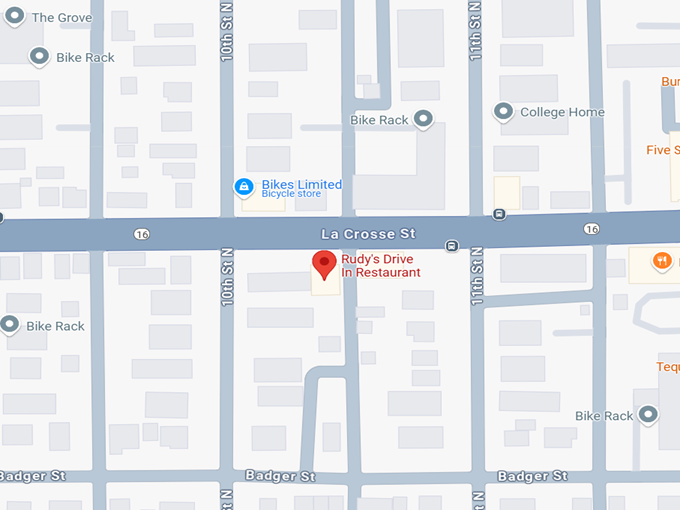 16. rudy's drive in map