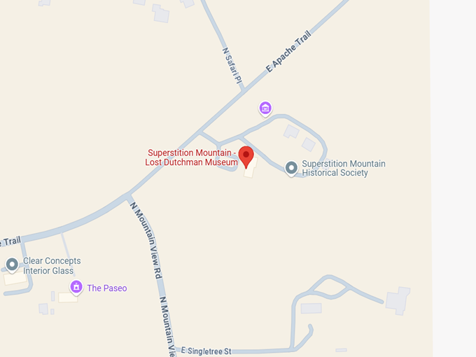16. superstition mountain lost dutchman museum map