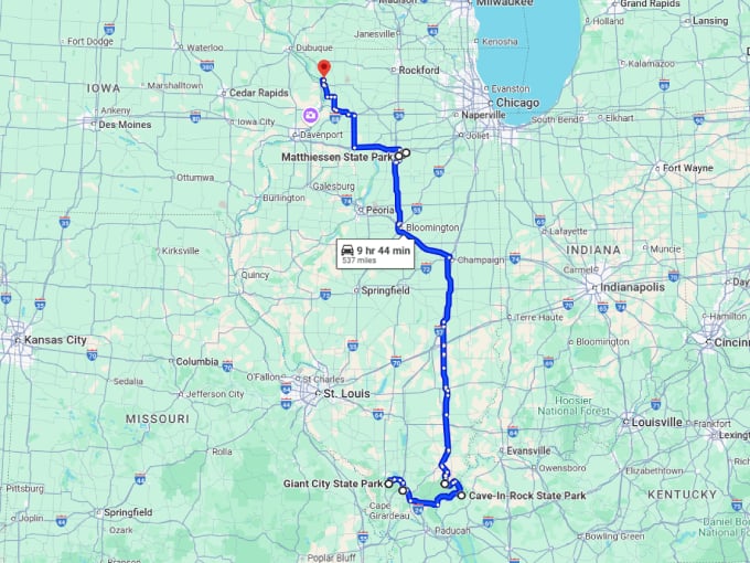 17 amazing natural wonders illinois map