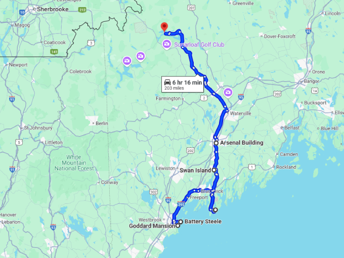 17 most fascinating sites maine map