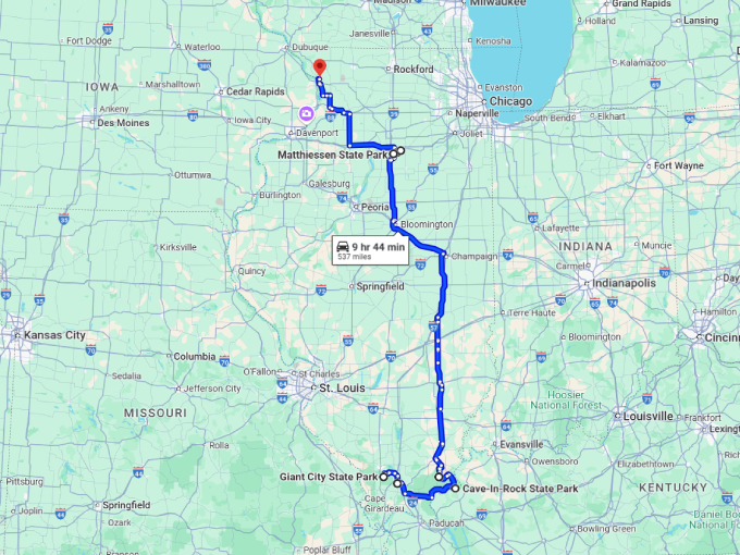 17 stunning rock formations illinois map