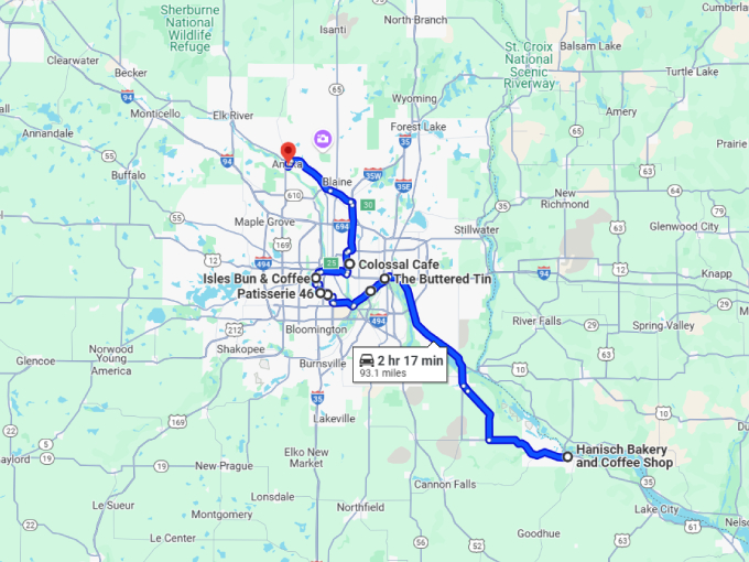 17 sweet road trip minnesota map