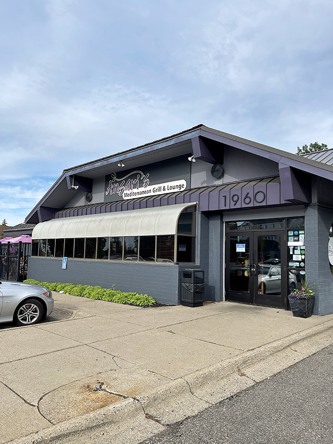 Ansari's by day: Unassuming facade, extraordinary flavors within. Like Clark Kent's glasses hiding Superman's true identity.