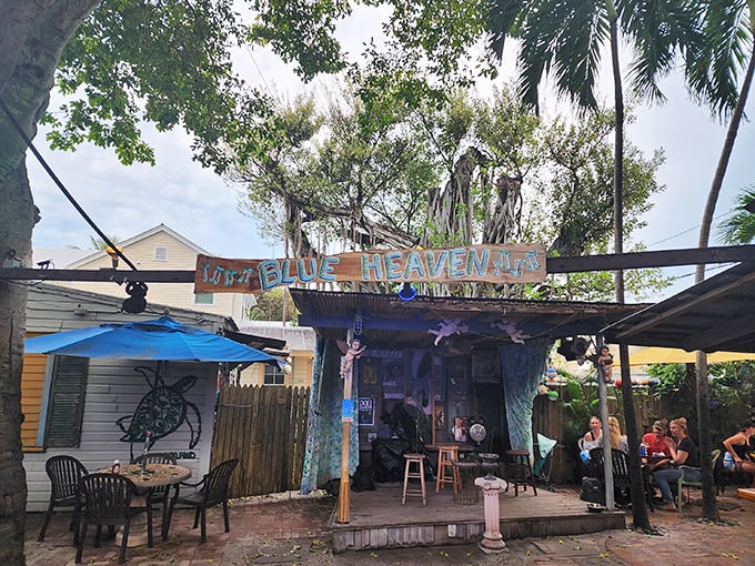 Step into Blue Heaven, where the ambiance is as colorful as a Jimmy Buffett song. Expect the unexpected &ndash; and incredible flavors!