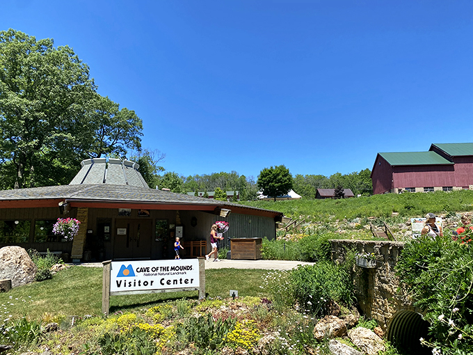 Next pit stop: Cave of the Mounds. It's like a geological time capsule with a quaint countryside wrapping.