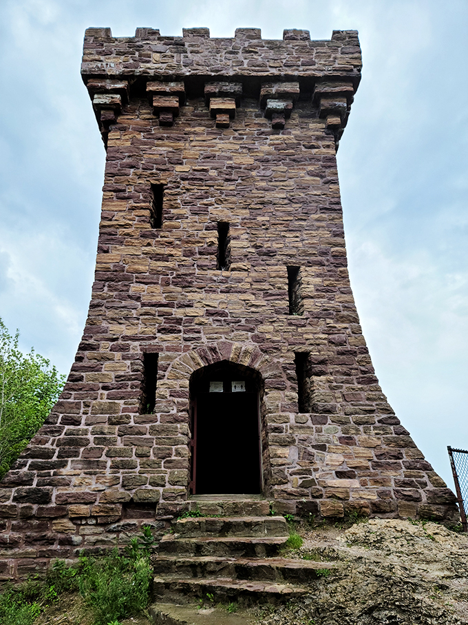 A stone sentinel with a view to die for! Ethan Allen's tower stands tall, guarding Burlington's skyline like a medieval watchman on coffee break.