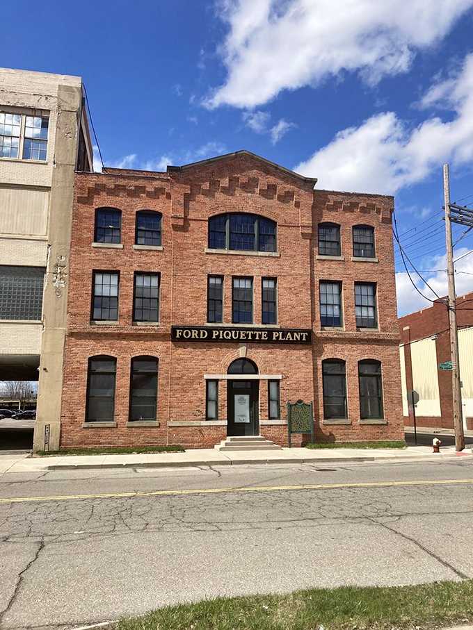 "Step into the birthplace of the Model T! This brick beauty is where automotive dreams first revved to life."