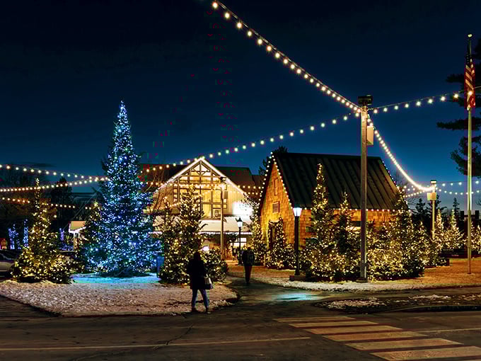 Twinkling lights and festive storefronts transform Freeport into a shopper's paradise that would make even Rudolph's nose jealous.