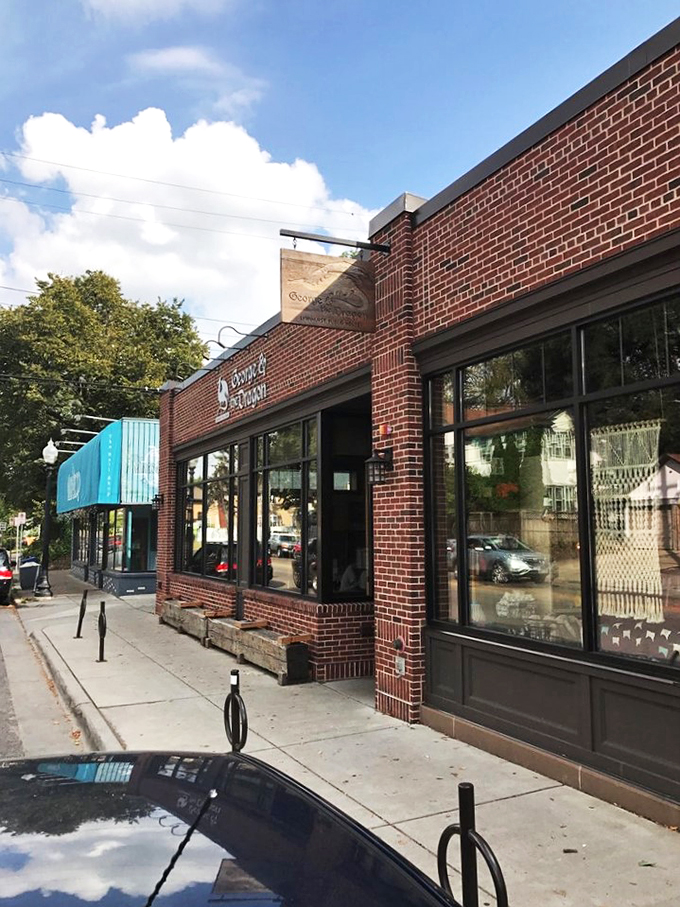 Your culinary compass points here! Navigate to this brick-faced beacon of comfort food and pretzel perfection.