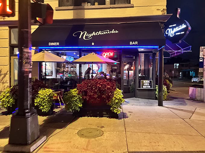 Midnight pit stop or dawn's early light? Nighthawks is your round-the-clock oasis on the urban highway.