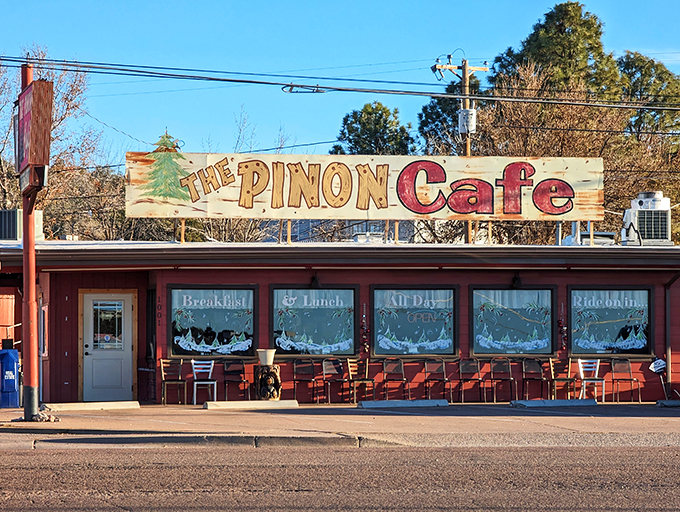 Welcome to flavor town! The Pinon Caf&eacute;'s rustic charm is like a warm hug for your soul.