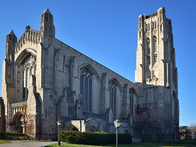 Gothic grandeur meets Midwest charm! This heavenly haven could make even gargoyles grin.