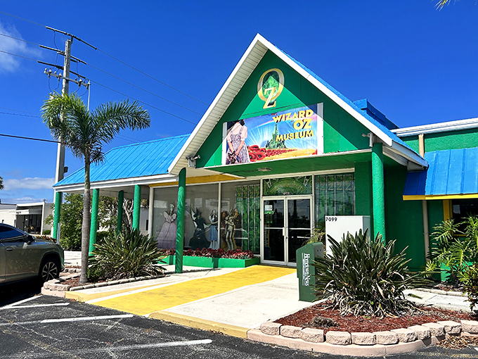 Somewhere over the rainbow... and right next to Cape Canaveral! This emerald beacon promises a yellow brick road of nostalgia.