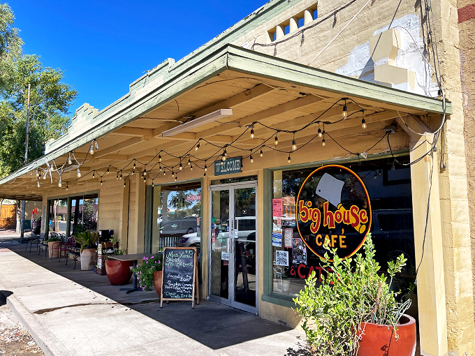 Chalkboard wisdom and potted charm: where every plant is family and every customer becomes one too.