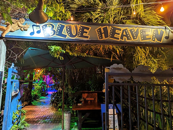 Blue Heaven: Where roosters rule and key lime pie reigns supreme. It's like a whimsical garden party for your taste buds.