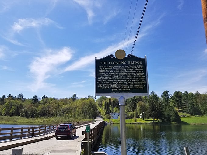 Forget the GPS&mdash;follow the ripples to Brookfield's floating fantasia. It's the ultimate "bridge over troubled water"!
