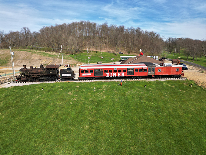 Full steam ahead to foodie heaven! This unique diner will have you whistling a happy tune all the way home.