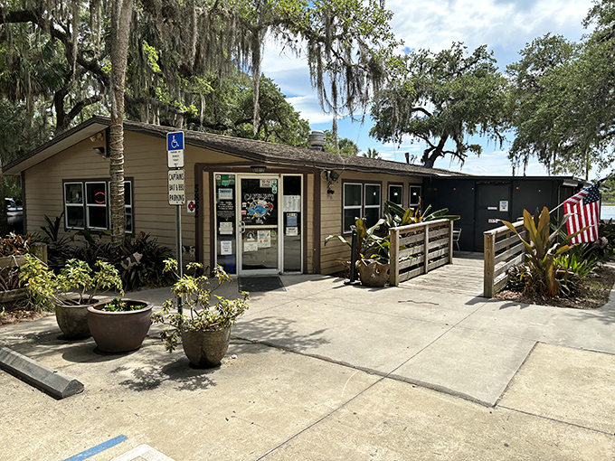 Ahoy, meat lovers! Captain's BBQ's weathered charm promises a treasure trove of flavor beneath those oak-draped eaves.