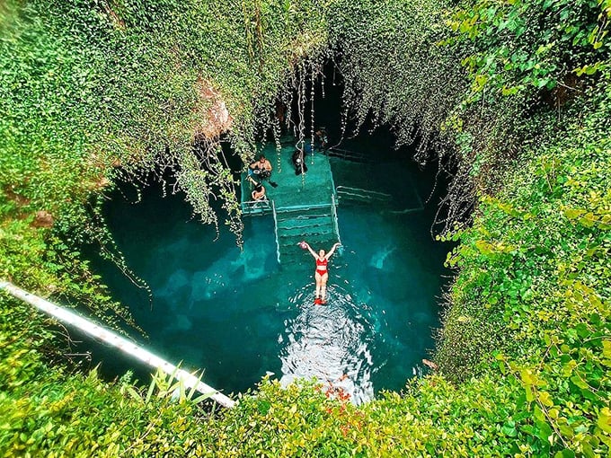 Descend into a watery realm where every swim feels like a journey through Earth's scrapbook.