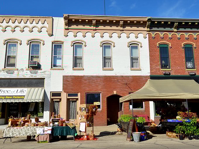 A slice of Holland in the heartland! Enjoy the peaceful charm of Fulton, Illinois! This picturesque scene is perfect for a relaxing afternoon.