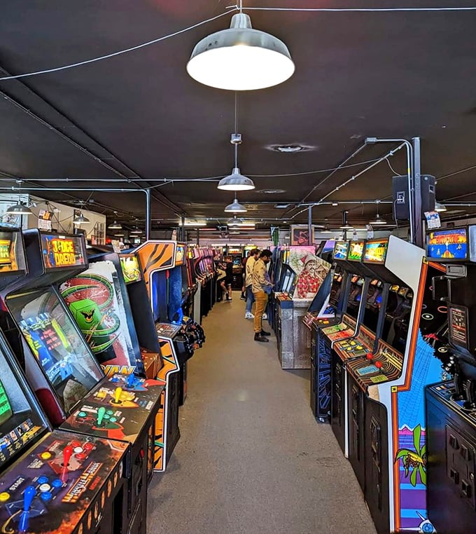 It's game on at Galloping Ghost! The air hums with electronic nostalgia, as if the 80s never left &ndash; just added better lighting and comfier chairs.