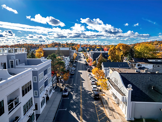 Downtown Harbor Springs: A bustling Main Street that's part Norman Rockwell painting, part modern-day treasure hunt for the perfect souvenir.