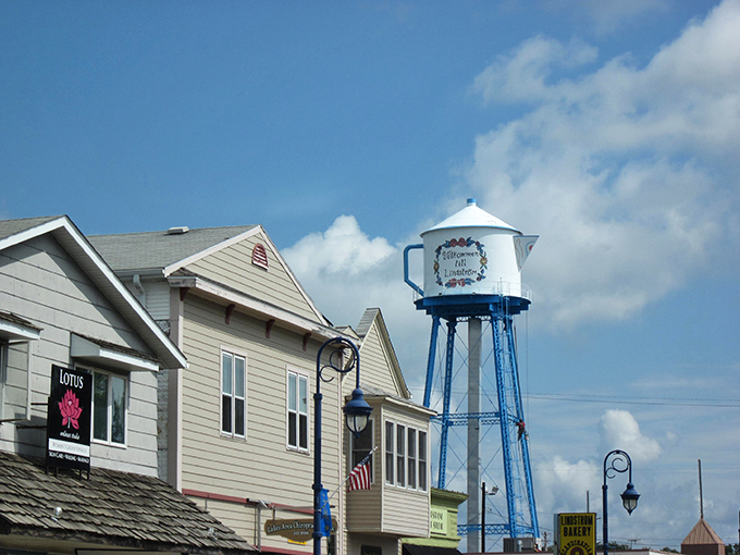 Small-town charm with a Swedish twist. Lindstrom's main street looks like it was plucked straight from a Scandinavian postcard.