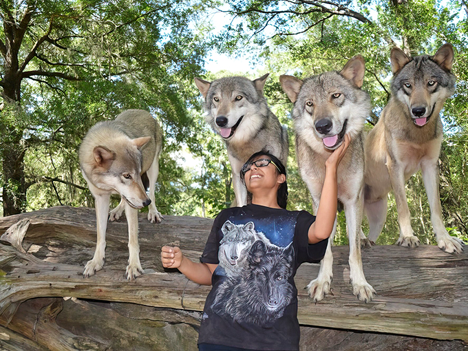 Howl at the moon? More like howl with joy! These wolves are nature's ultimate pack animals.