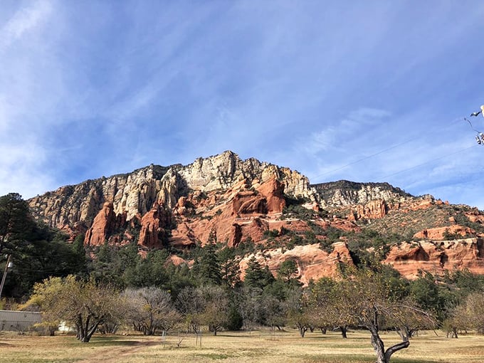 Red rocks meet cool waters. It's like Mother Nature decided to build her own Slip 'N Slide.