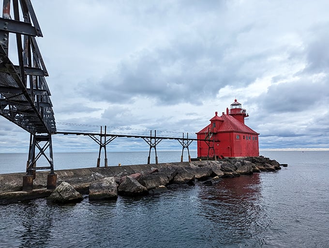 Journey's end? Nope, just the beginning! This lighthouse marks the start of your Door County adventure.