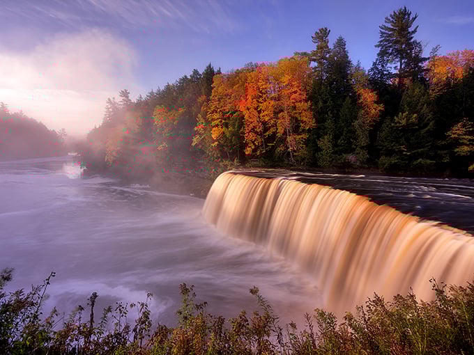 Buckle up for beauty! Tahquamenon Falls is the scenic pit stop that'll have you reaching for your camera, not your snacks.