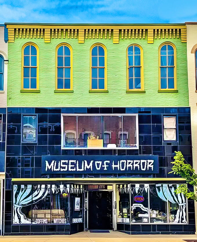 Roadside attraction or portal to another dimension? The Museum of Horror beckons brave travelers with its ghoulish charm.