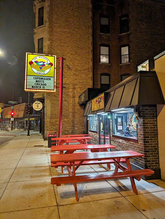 Char-grilled perfection meets comedy roast. The Wiener's Circle serves up Chicago dogs with a side of sass and unforgettable memories.