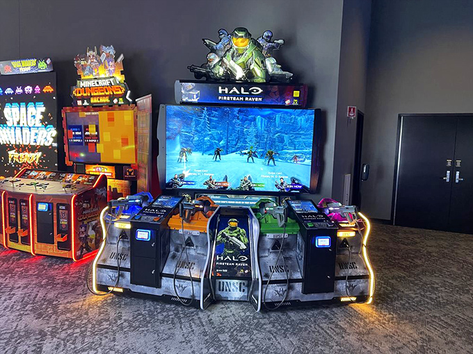 Pixels and nostalgia collide in this arcade wonderland. Ready player one... or one hundred?