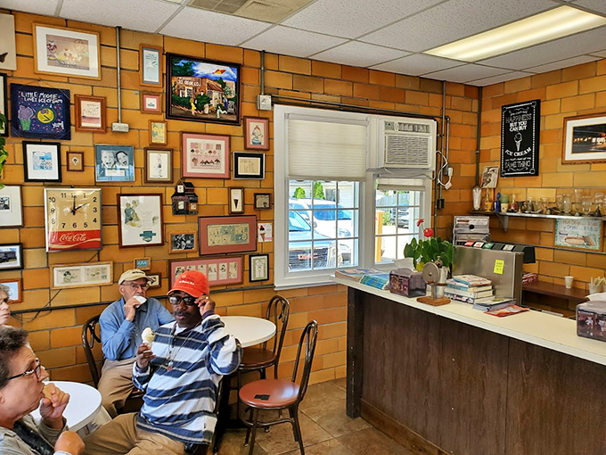 Wall-to-wall memories and ice cream dreams! This cozy dining area is where nostalgia meets your taste buds for a delicious reunion.